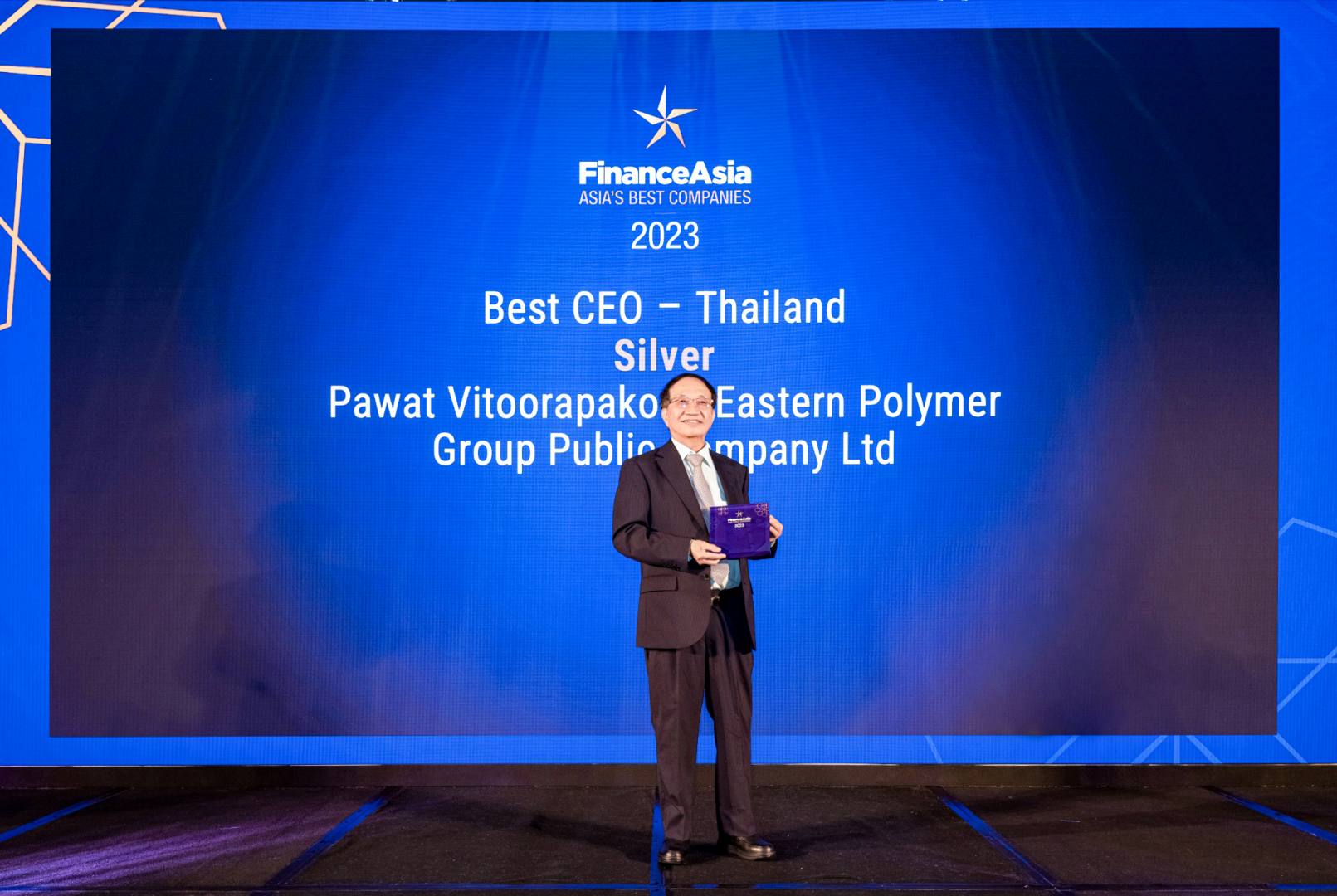 EPG wins the FinanceAsia magazine's Best CEO Thailand - Silver award ...